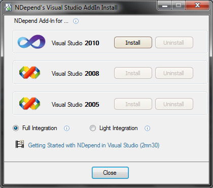 Getting Started with NDepend - A Visual Studio AddIn (Part–1)